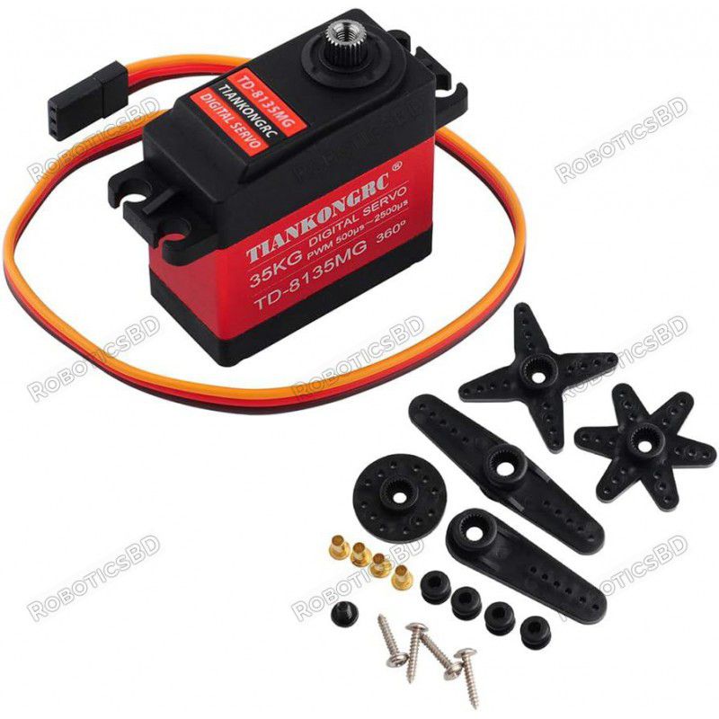 TD-8120MG Digital High Torque Servo Motor Metal Gear 20kg 180° Robotics ...