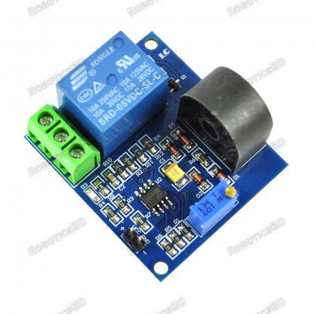 20-400Hz, 0-5A AC Overcurrent Protection Sensor Module Robotics Bangladesh
