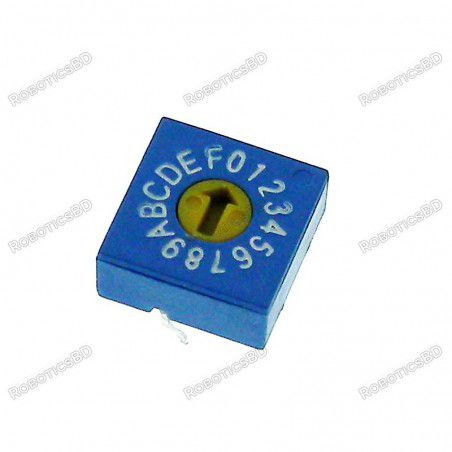 0-F 16Bit Rotary Coding Dial Switch – DIP Robotics Bangladesh