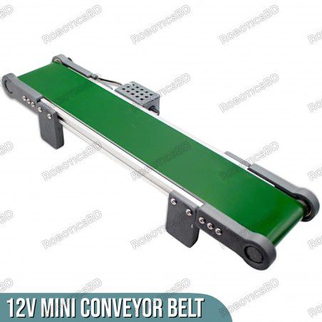 DC 12V Electric Desktop Conveyor Belt 50x10cm Robotics Bangladesh