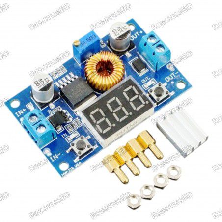 XL4015 DC-DC Step-Down Buck Converter Module with LED Display 4A 75W ...