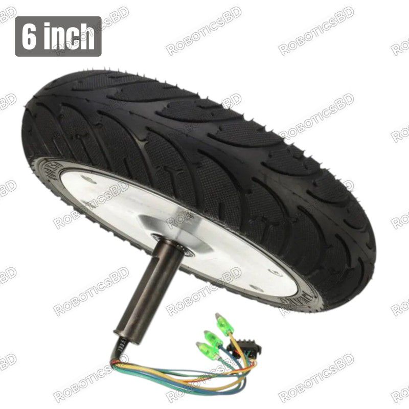 6.5 Inch Self Balancing Scooter Motor Wheel With Tire Robotics Bangladesh