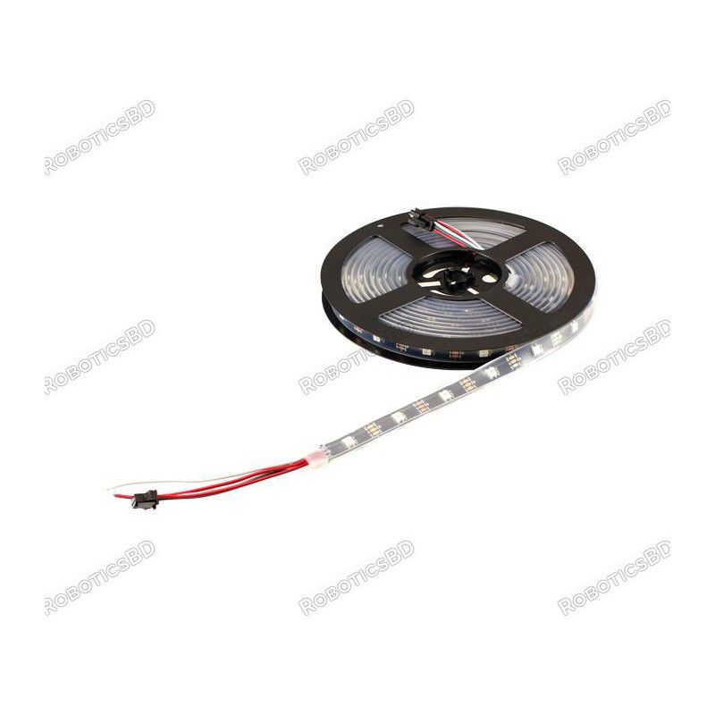 5M Addressable RGB LED Strip WS2812B 30 Per Meter Black Strip ...