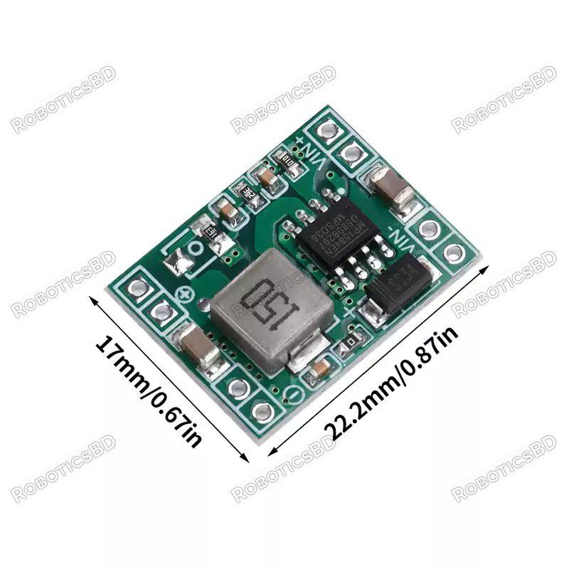 Mini MP1584EN DC-DC BUCK Adjustable Step Down Module Robotics Bangladesh