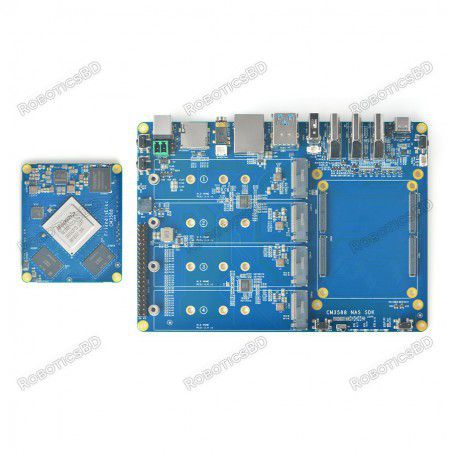 CM3588 Ultra NAS Computing Kit – RK3588, 8GB RAM + 64GB eMMC 4× NVMe ...