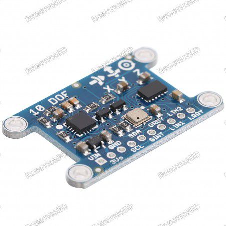 10 DOF IMU Sensor Module LSM303 + L3GD20 + BMP180 I2C 3.3V–5V Robotics ...