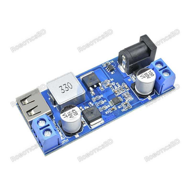 XL4015 DC-DC Step-Down Buck Converter Module with LED Display 4A 75W ...